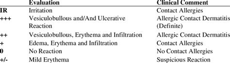 Patch Test Interpretation And Evaluation Adapted From Ref [63