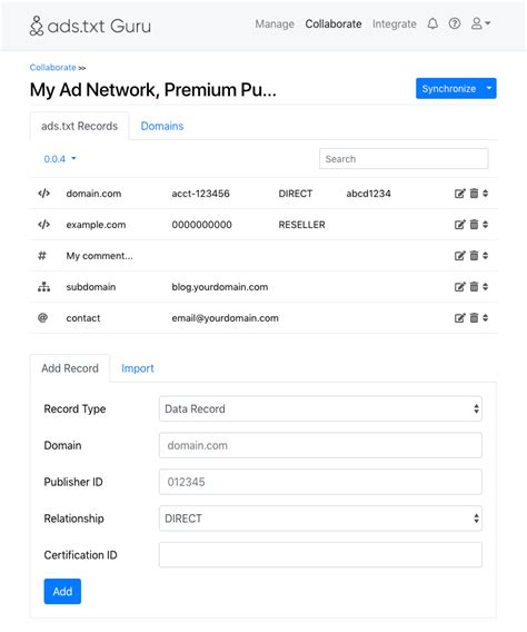 Collaborate Group Usage Documentation Support Adstxt Guru