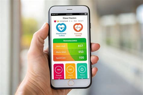 Mobile App Interface Displaying Health Metrics And User Engagement