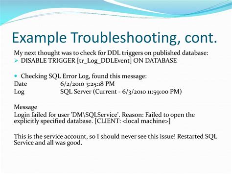 Ppt Replication Performance Tuning And Troubleshooting For Sql Server