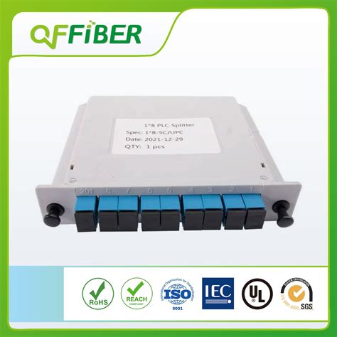 FTTH Fiber Optic PLC Splitter Cassette Type Sc Upc APC Connector Fiber Optic And Optical Splitter