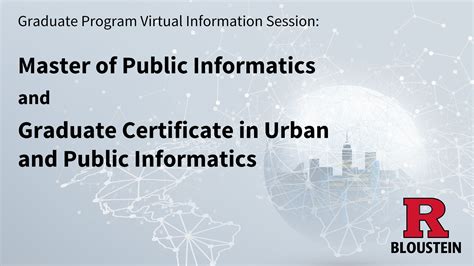 Virtual Information Session Graduate Program In Public Informatics Edward J Bloustein School