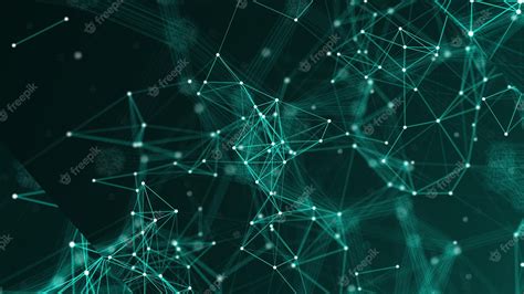 Premium Photo Abstract Connection Dots Technology Background Network Concept