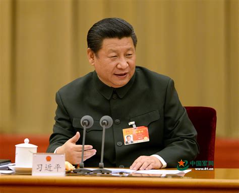 习近平出席解放军代表团会议军事环球网