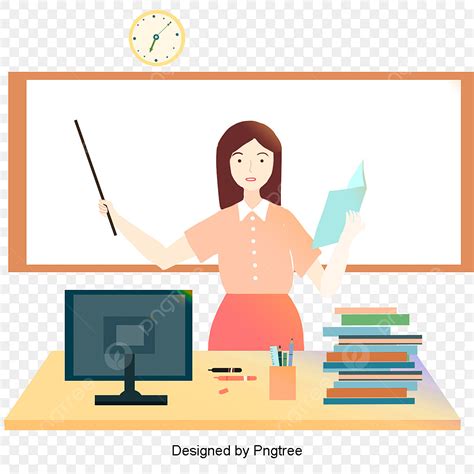 플랫 바람 일러스트 선생님의 수업 바탕 화면 그림 선생님 편평한 바람 서적 Png 일러스트 및 Psd 이미지 무료 다운로드 Pngtree