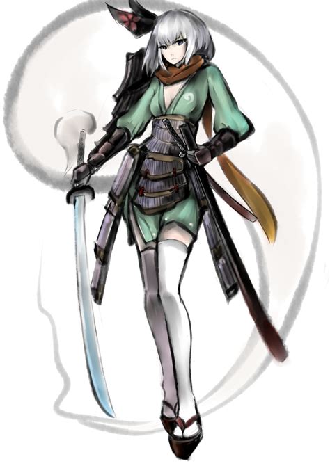 Safebooru 1girl Absurdres Alternate Costume Armor Blue Eyes Breasts