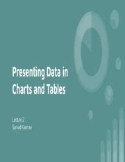 Effective Data Presentation Charts And Tables For Analysis Course Hero