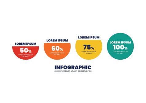 Circle Infographic Percentage Design Layout Data Concept Vector Layout Data Concept Png And