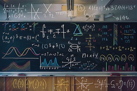 Vibrant Geometric Shapes And Mathematical Functions On Open Book