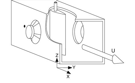 Sketch Of The Test Section With Speakers And Airfoil Installed The Download Scientific Diagram