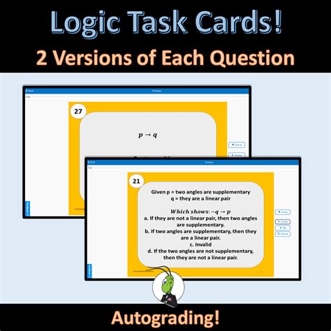 Logic Boom Task Cards Inductive And Deductive Law Of Syllogism Made By Teachers
