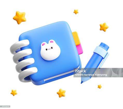 3d 나선형 노트북과 별이 달린 펜은 학교와 공부 개념으로 돌아 가기위한 것입니다 개념에 대한 스톡 사진 및 기타 이미지 개념 개체 그룹 계산기 Istock
