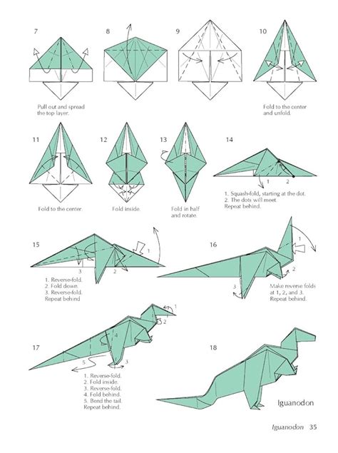 Origami Easy Dinosaur Instructions How To Make Paper Dinosaur Origami
