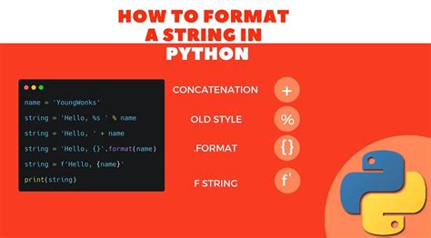Python String Formatting Best Practices