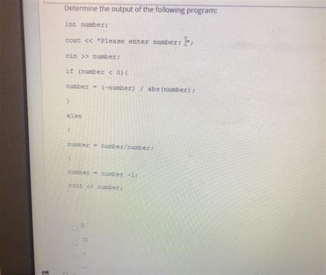 Solved Determine The Output Of The Following Program Int Chegg