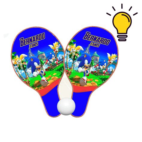 Raquete Ping Pong Sonic Elo7 Produtos Especiais