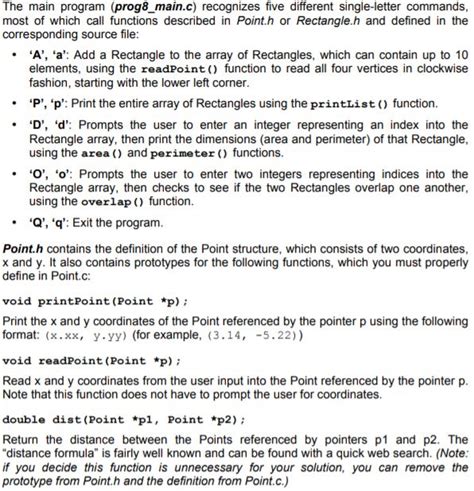 Solved This C Programming Assignment Utilizes Structures To