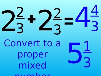 Adding And Subtracting Mixed Numbers Interactive Powerpoint By Cuppofcoffee