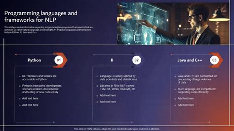 Programming Languages And Frameworks For Nlp Comprehensive Tutorial About Ai Ss V Ppt Presentation