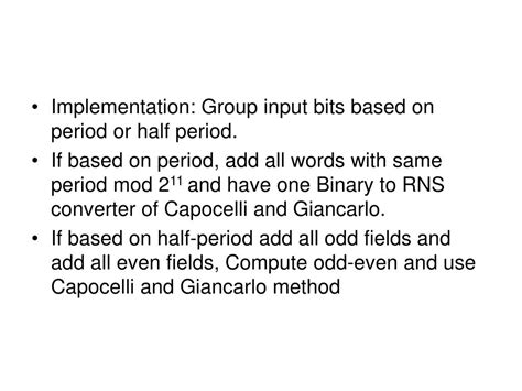 Ppt Residue Number Systems Powerpoint Presentation Free Download