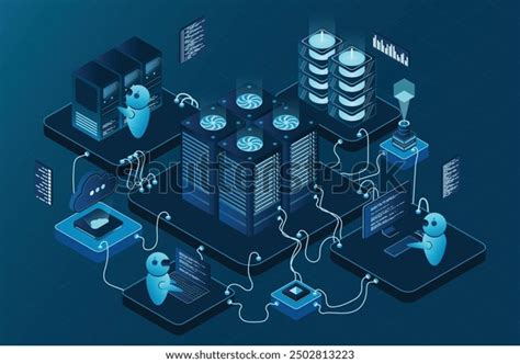Isometric Data Center Server Room Data 库存矢量图（免版税）2502813223 Shutterstock