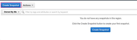 how to create snapshot on amazon web service aws hackerxone