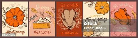 손으로 그린 추수 감사절 타이포그래피 포스터 엽서 추수 감사절 아이콘 로고 또는 배지에 대한 질감 배경에 축하 인용 해피 추수 감사절 추수 감사절 벡터 빈티지 스타일 서예