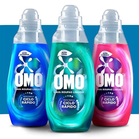Omo Ciclo Rápido 750ml E 14l Novo Lava Roupas Líquido Shopee
