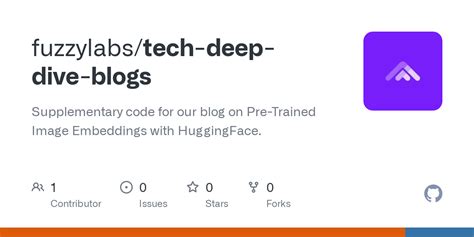 Github Fuzzylabs Tech Deep Dive Blogs Supplementary Code For Our Blog On Pre Trained Image