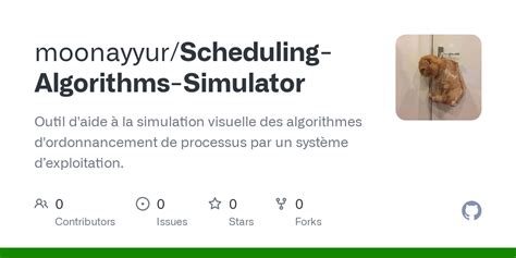 Github Moonayyurscheduling Algorithms Simulator Outil Daide à La Simulation Visuelle Des