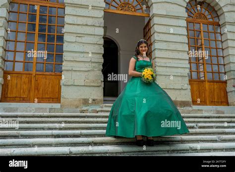 A 15 Year Old Girl Is Celebrating Her Quinceanero At The Centro De Las