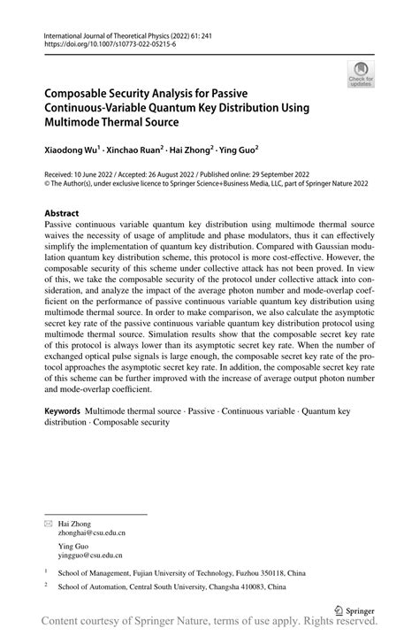 composable security analysis for passive continuous variable quantum key distribution using