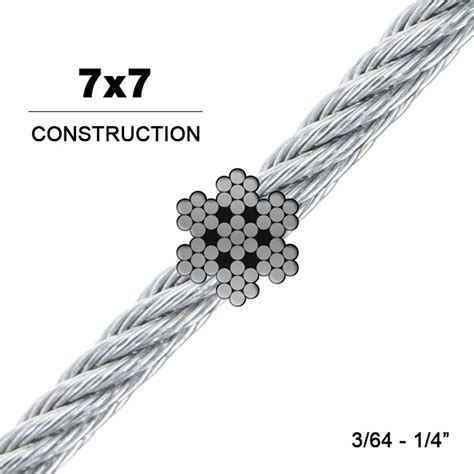 Hot Sale Galvanized Steel Wire Rope 7x7 Constructure Wire Galvanized
