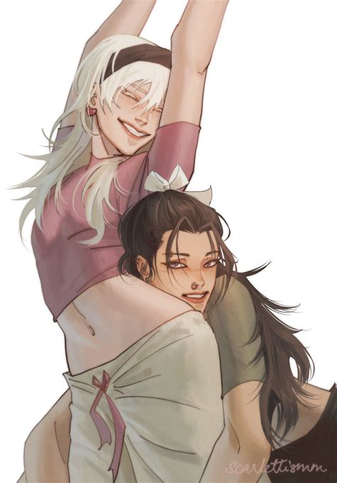 Gojou Satoru And Getou Suguru Jujutsu Kaisen Drawn By Scarlettismm Danbooru