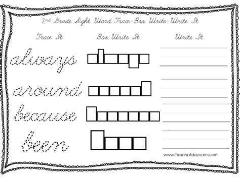 2nd Grade Cursive Writing