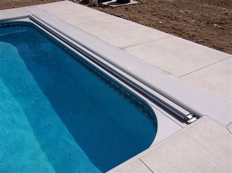 Automatic Pool Covers Under Coping Track