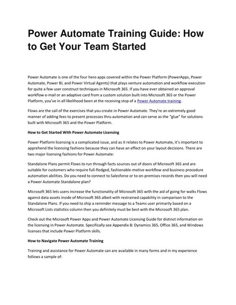 Ppt Power Automate Training 1 Powerpoint Presentation Free Download Id11859049