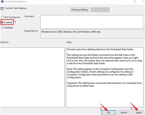 How To Prevent Others From Running Or Disabling Tasks In Windows Task