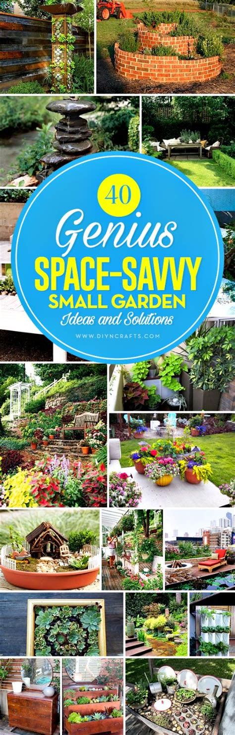 Genius Space Savvy Small Garden Ideas And Solutions Small Space Gardening Small Gardens