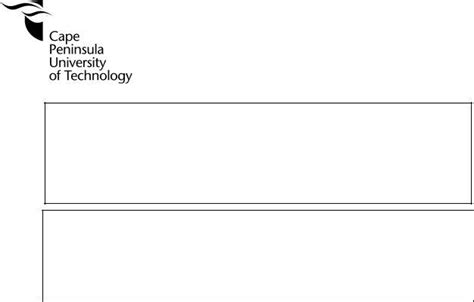 Cput Application Online ≡ Fill Out Printable Pdf Forms Online