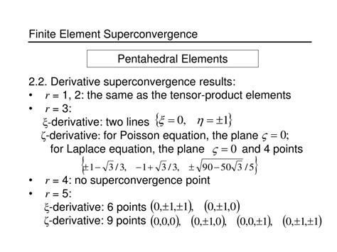 PPT Superconvergence Points In Finite Element Method PowerPoint Presentation ID