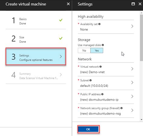 Creating A Data Science Virtual Machine Dsvm For Linux In The Azure Portal