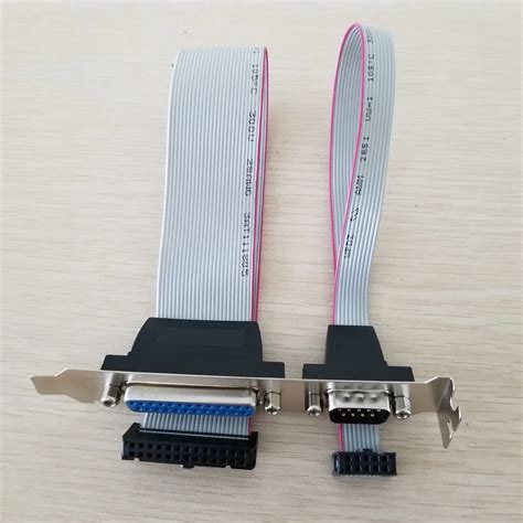 Db25 25pin Parallel Port Printer Lpt And Rs 232 Rs232 Com Db9 9pin Serial Port Cable Cord Wire