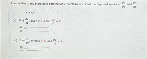 solved assume that x ﻿and y ﻿are both differentiable