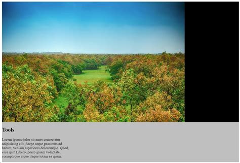 Html Css Responsive Layout With An Image And A Side Section Stack