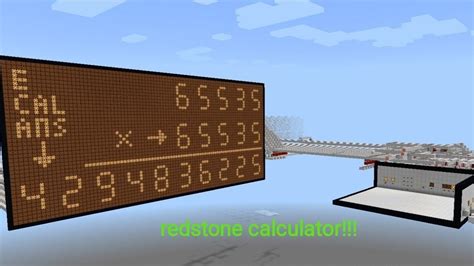 I Build A Redstone Calculator In Minecraft Not Finished Yet Youtube