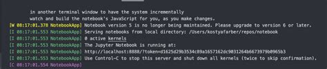 Notebook 5 Add Console Output To Indicate End Of Life · Issue 6524 · Jupyternotebook · Github