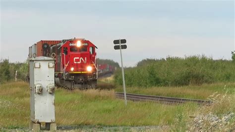 Cn Chase Along The Camrose Cn G818 With A Ex Sd60 Emdx Unit Leader
