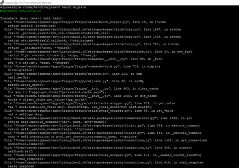 Bench Migrate Problem Install Update Frappe Forum