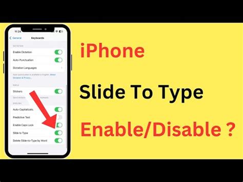 How To Enable Disable Slide To Type In IPhone YouTube